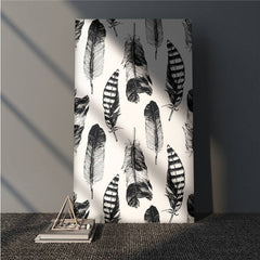 Black And White Feather matt 800x1400x6mm | Fantaci interiors